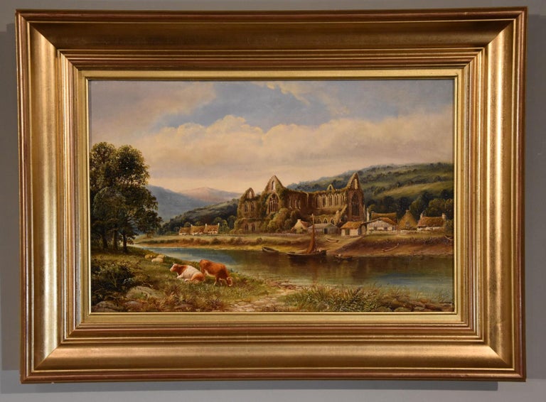Henry Harris - Oil painting by Henry Harris “Tintern Abbey” at 1stDibs ...