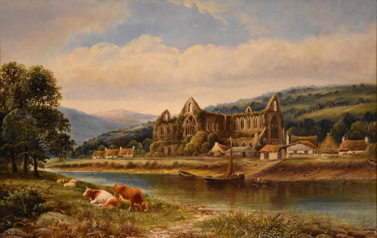 Henry Harris - Oil painting by Henry Harris “Tintern Abbey” at 1stDibs ...