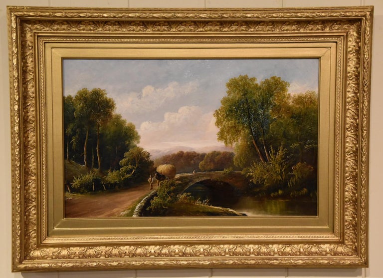 Henry Harris - Oil Painting “Near Ecclesall” by Henry Harris at 1stDibs