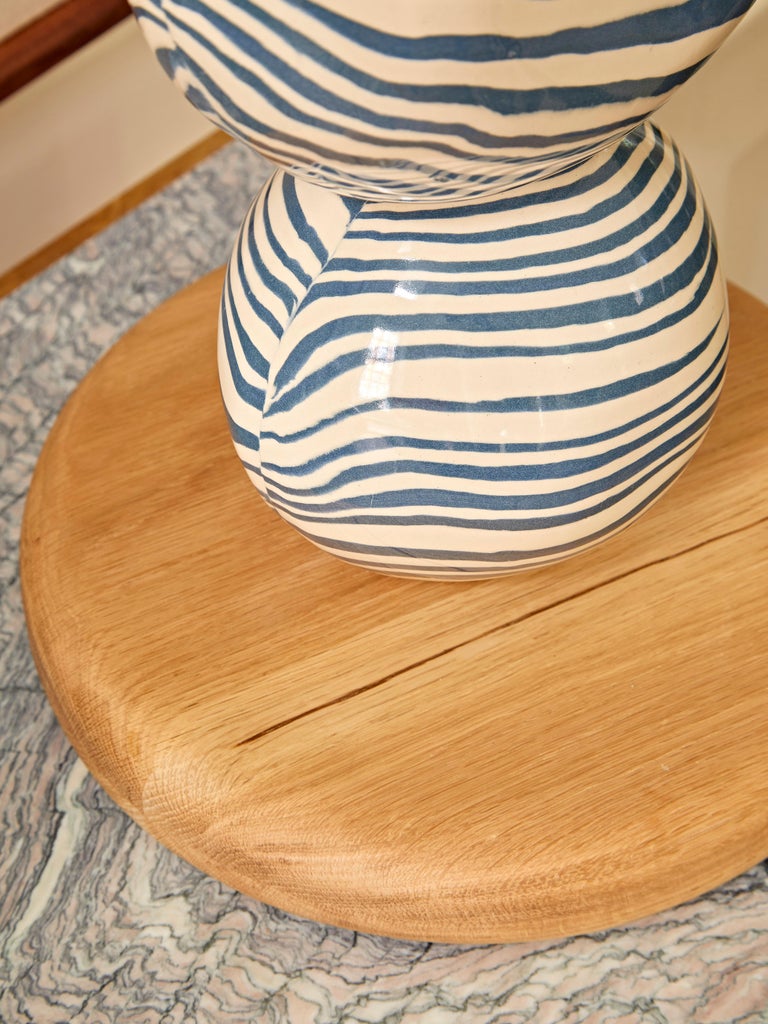 Henry Holland Studio Handmade Blue and White Ceramic Sphere Table Lamp ...