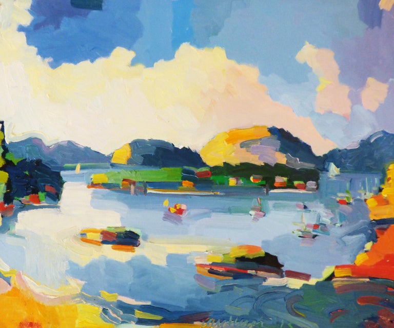 Henry Isaacs - View Over the Cranberries to Mt. Desert For Sale at 1stDibs