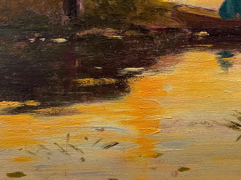 Henry Jacques Delpy - French Barbizon School oil painting River ...