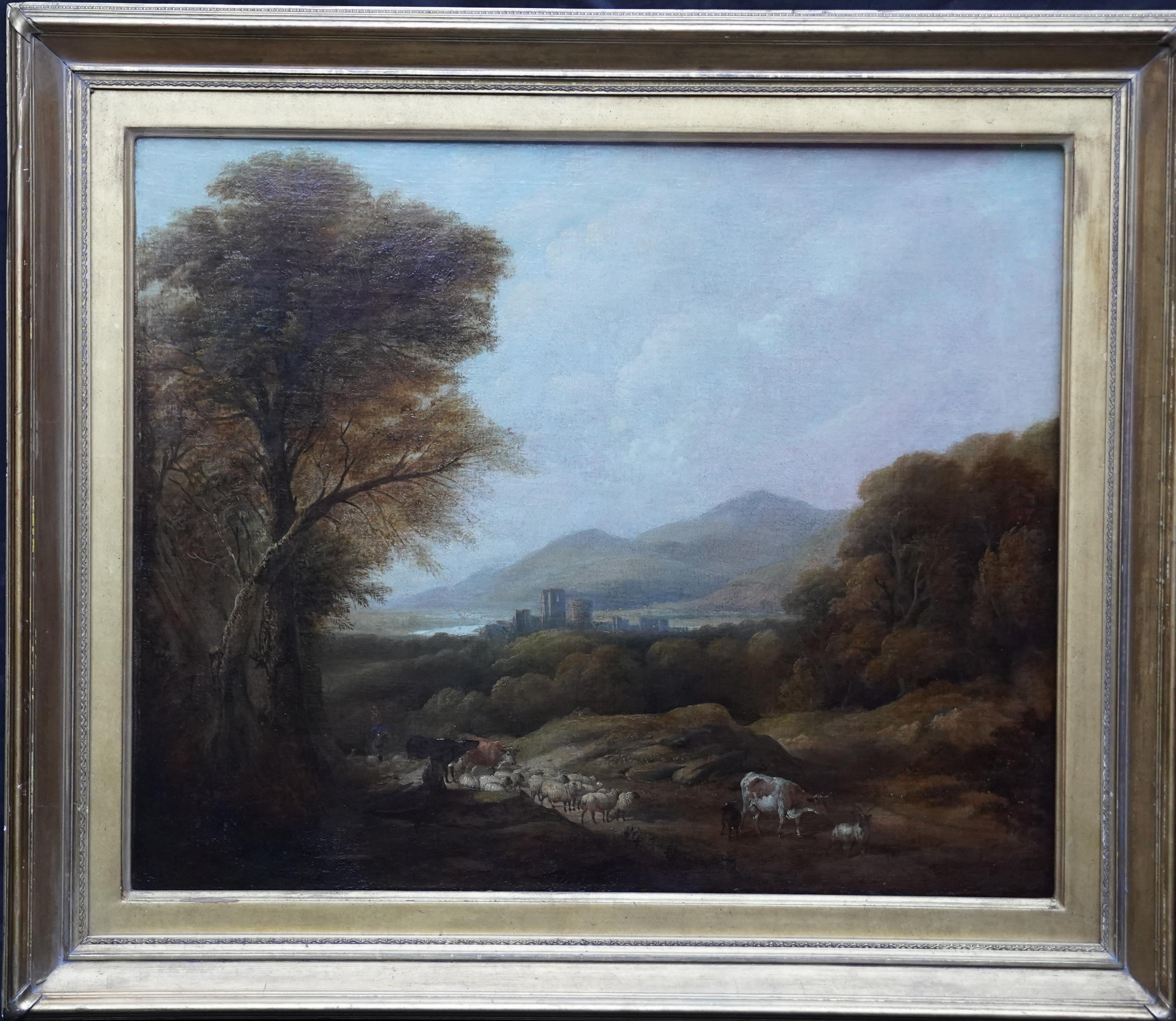 Sawrey Gilpin - A Huge 18th Century oil of Horses frightened by a ...