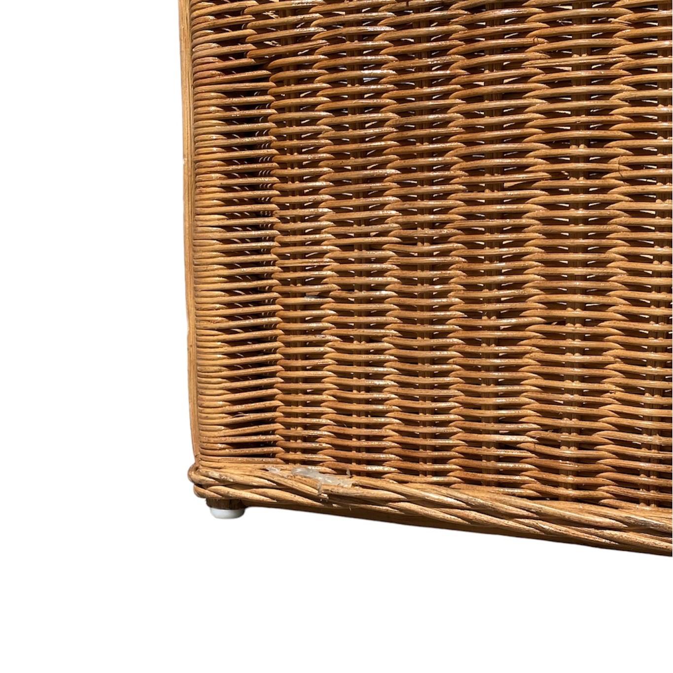 Henry Link Wicker Coffee Table For Sale at 1stDibs