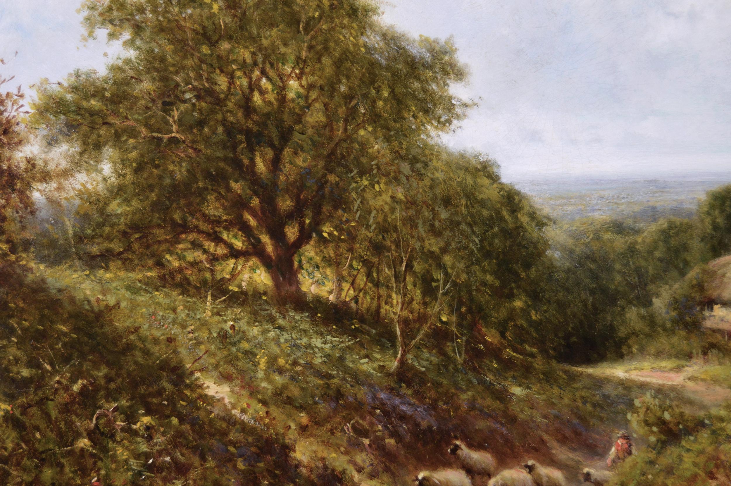 Henry Maidment - 19th Century landscape oil painting of sheep For Sale ...