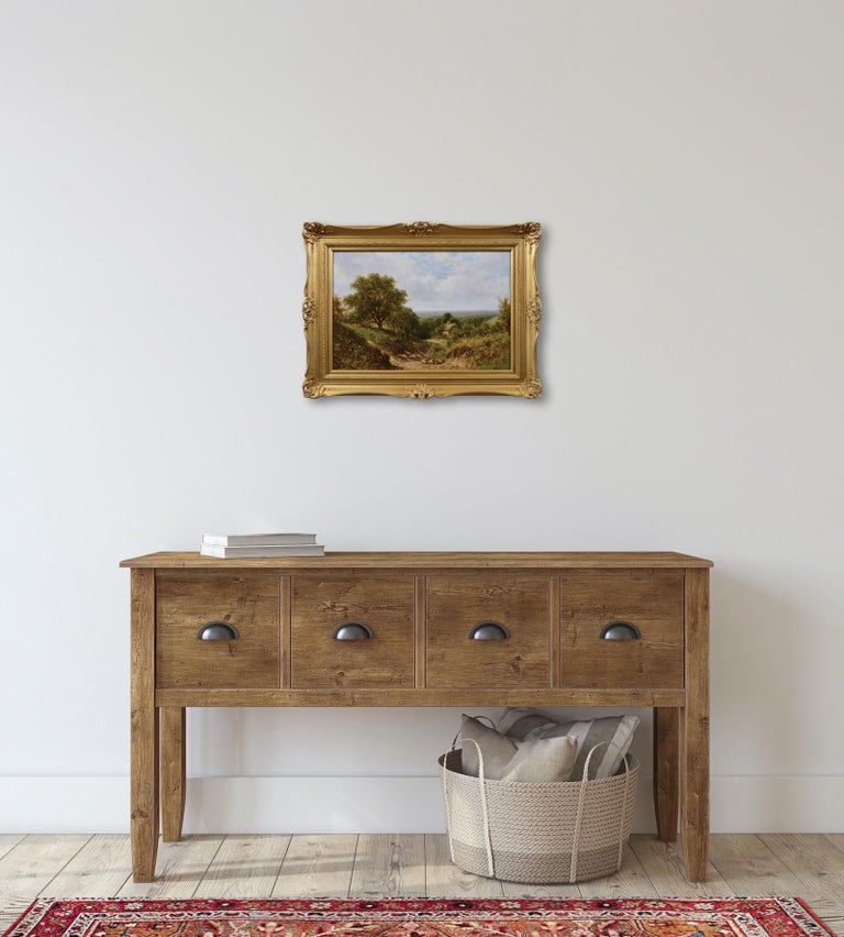 Henry Maidment - 19th Century landscape oil painting of sheep For Sale ...