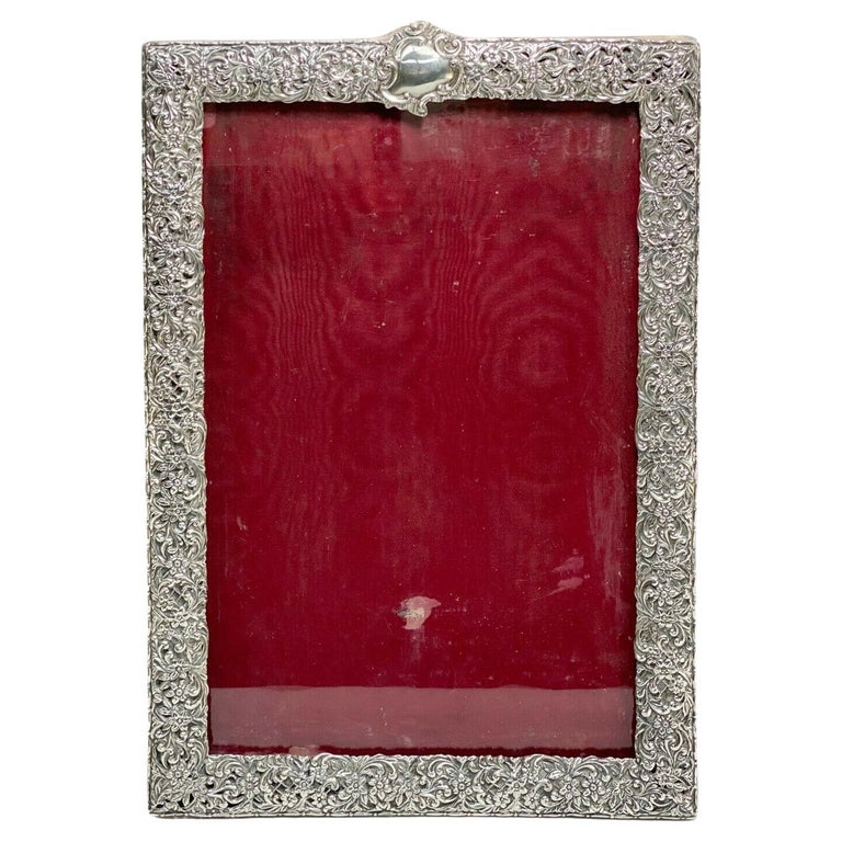 Henry Matthews England Victorian Sterling Silver Frame, 1894 For Sale ...