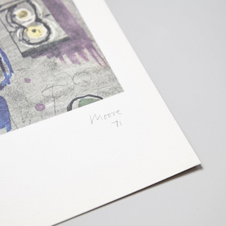 Henry Moore, Limited Edition Hand Signed Photolithography, 1971 at 1stDibs