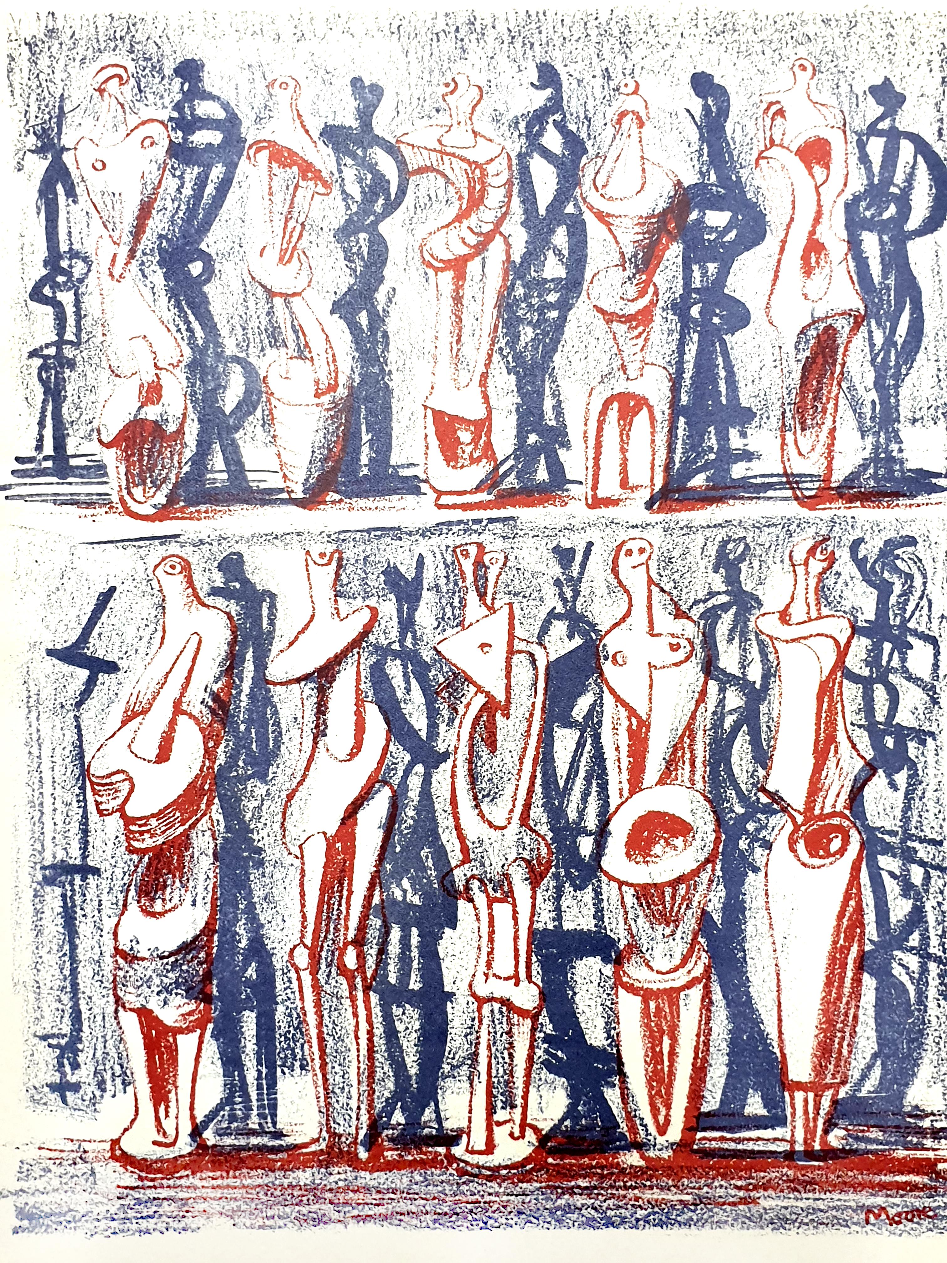 Henry Moore - Henry Moore - Original Lithograph at 1stDibs