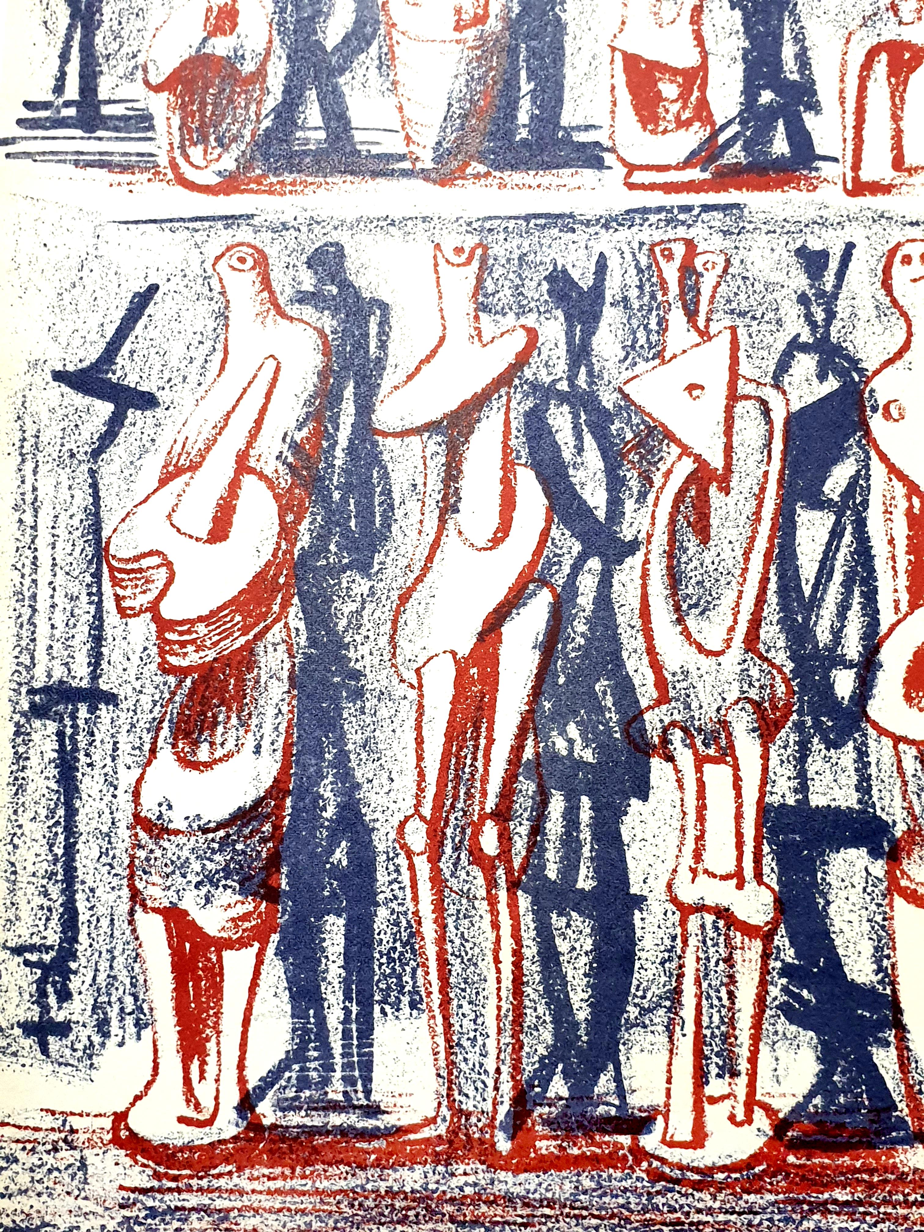 Henry Moore - Henry Moore - Original Lithograph at 1stDibs