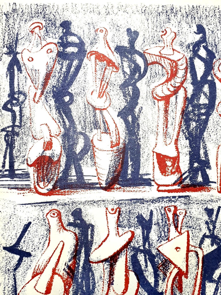 Henry Moore - Henry Moore - Original Lithograph at 1stDibs