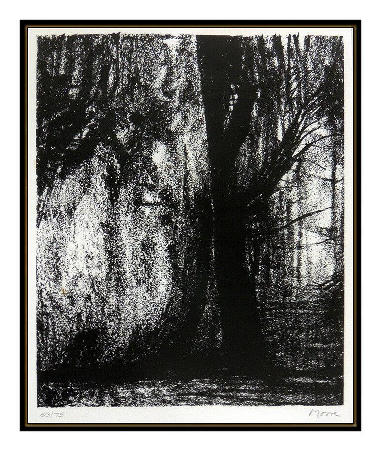 Henry Moore - Henry Moore Original Lithograph Hand Signed Abstract The ...