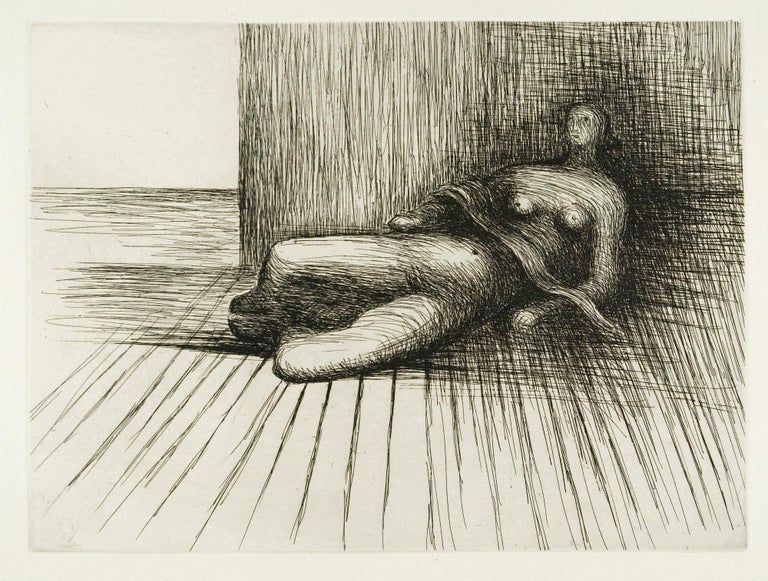 Henry Moore - Reclining Figure 5 - 20th Century, Print by Henry Moore ...