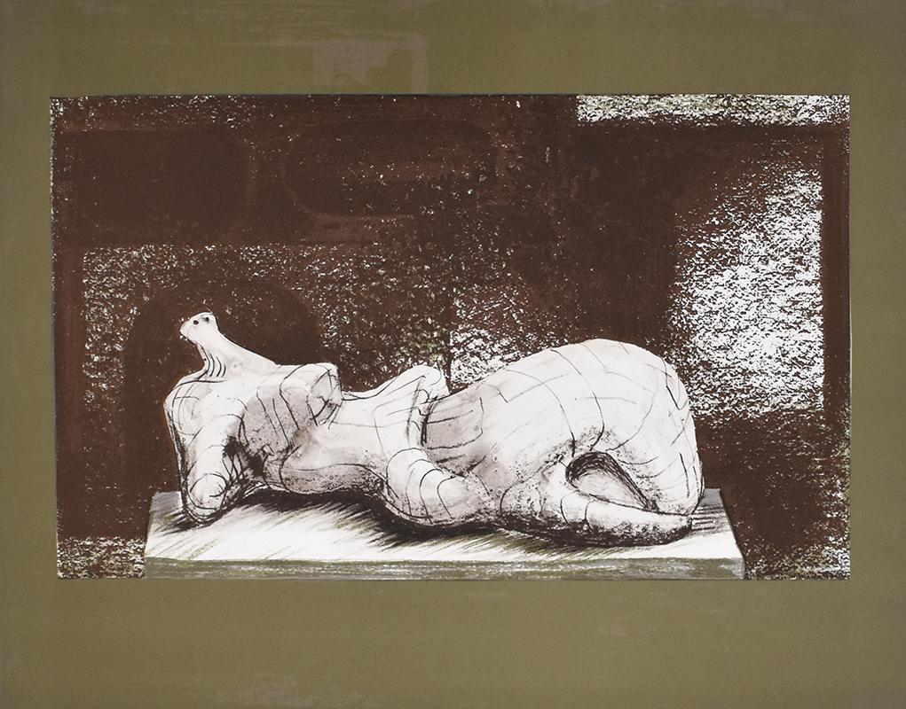 Henry Moore - Reclining Figure Architectural Background I - British ...