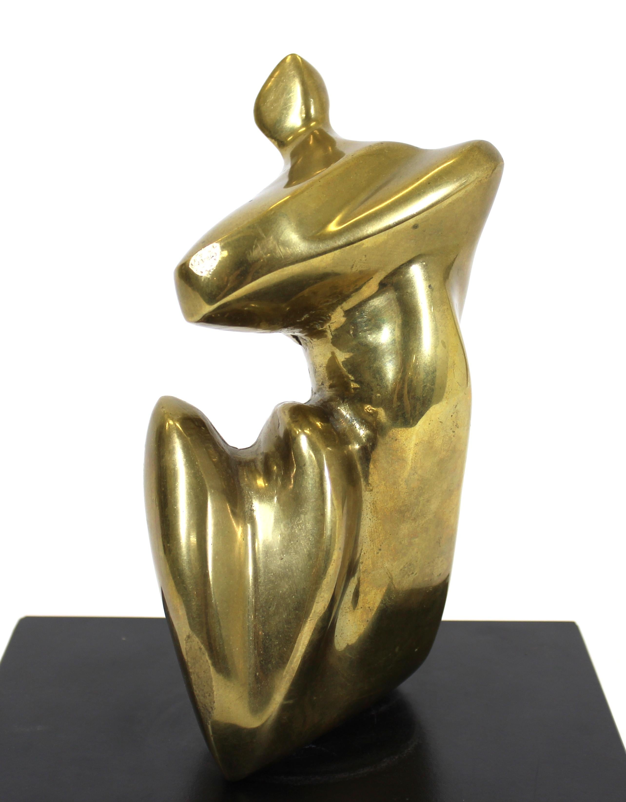 Henry Moore Style Modern Abstract Bronze Sculpture at 1stDibs
