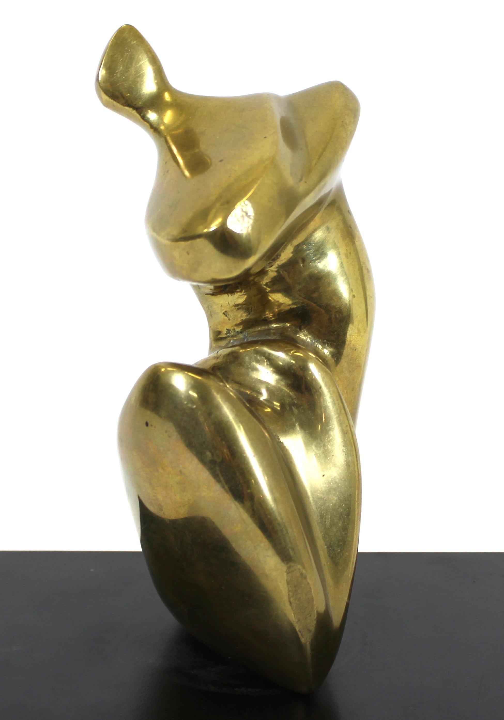 Henry Moore Style Modern Abstract Bronze Sculpture at 1stDibs