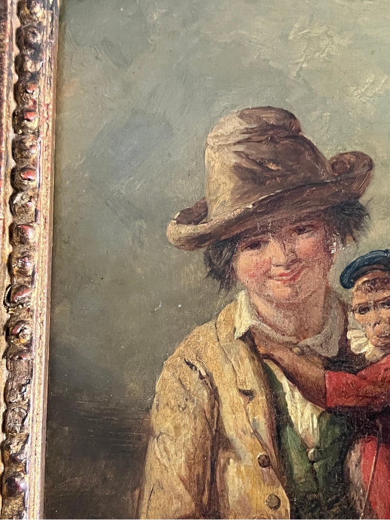 Henry Park “Young Hunter and Monkey” Oil Painting Ex Christies ...