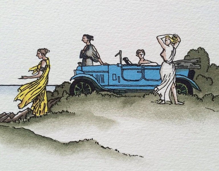 Henry Pearson - JUDGEMENT OF PARIS 1924 LAGONDA Signed Lithograph ...