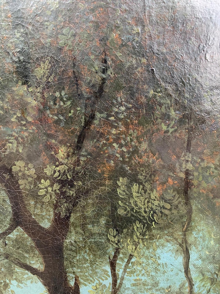 Henry Pether - Late 18th century Antique English Moonlight over a lake ...