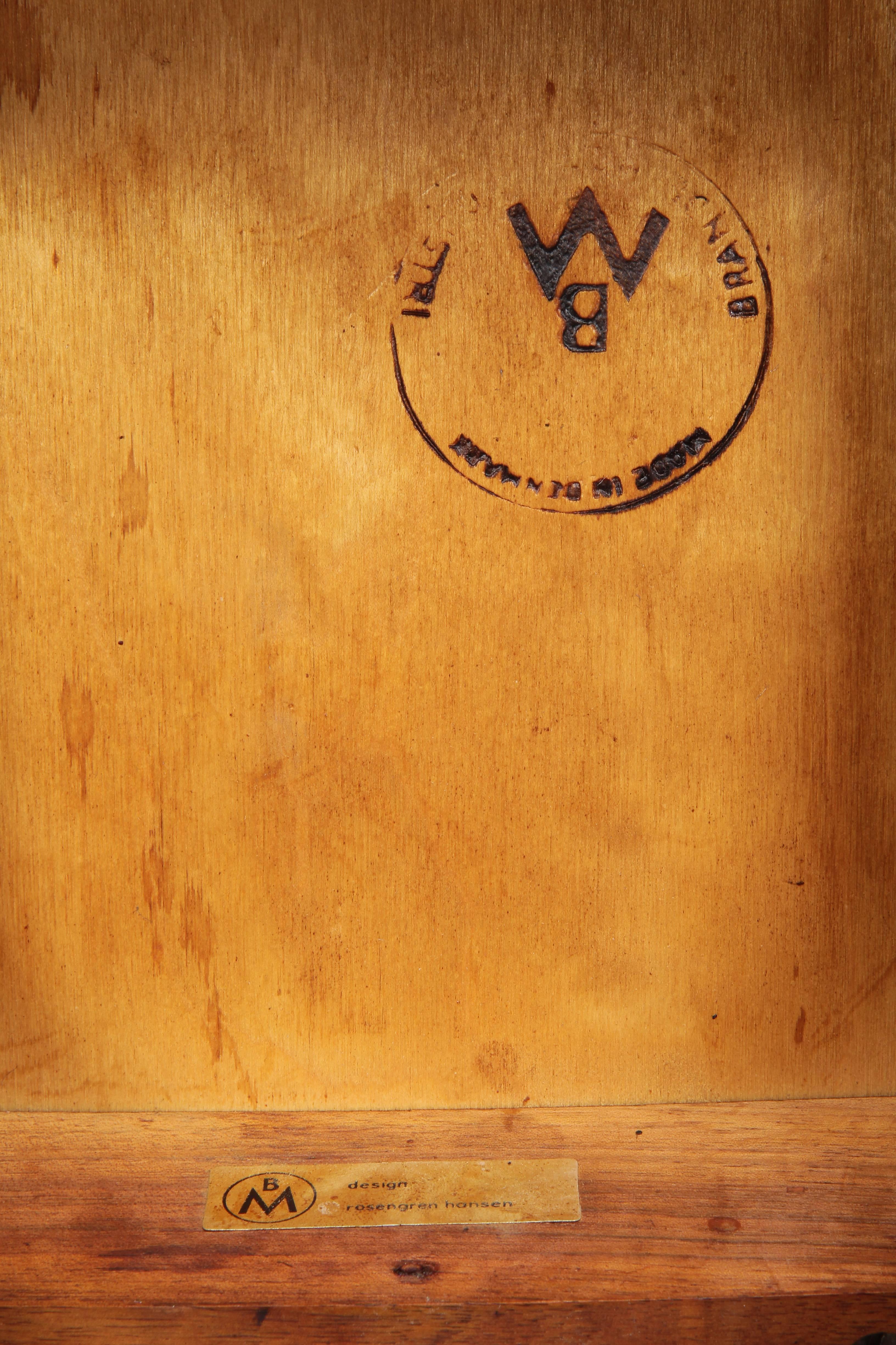 Henry Rosengren Hansen Bar Stools Brande Møbelindustri, 1960s at ...