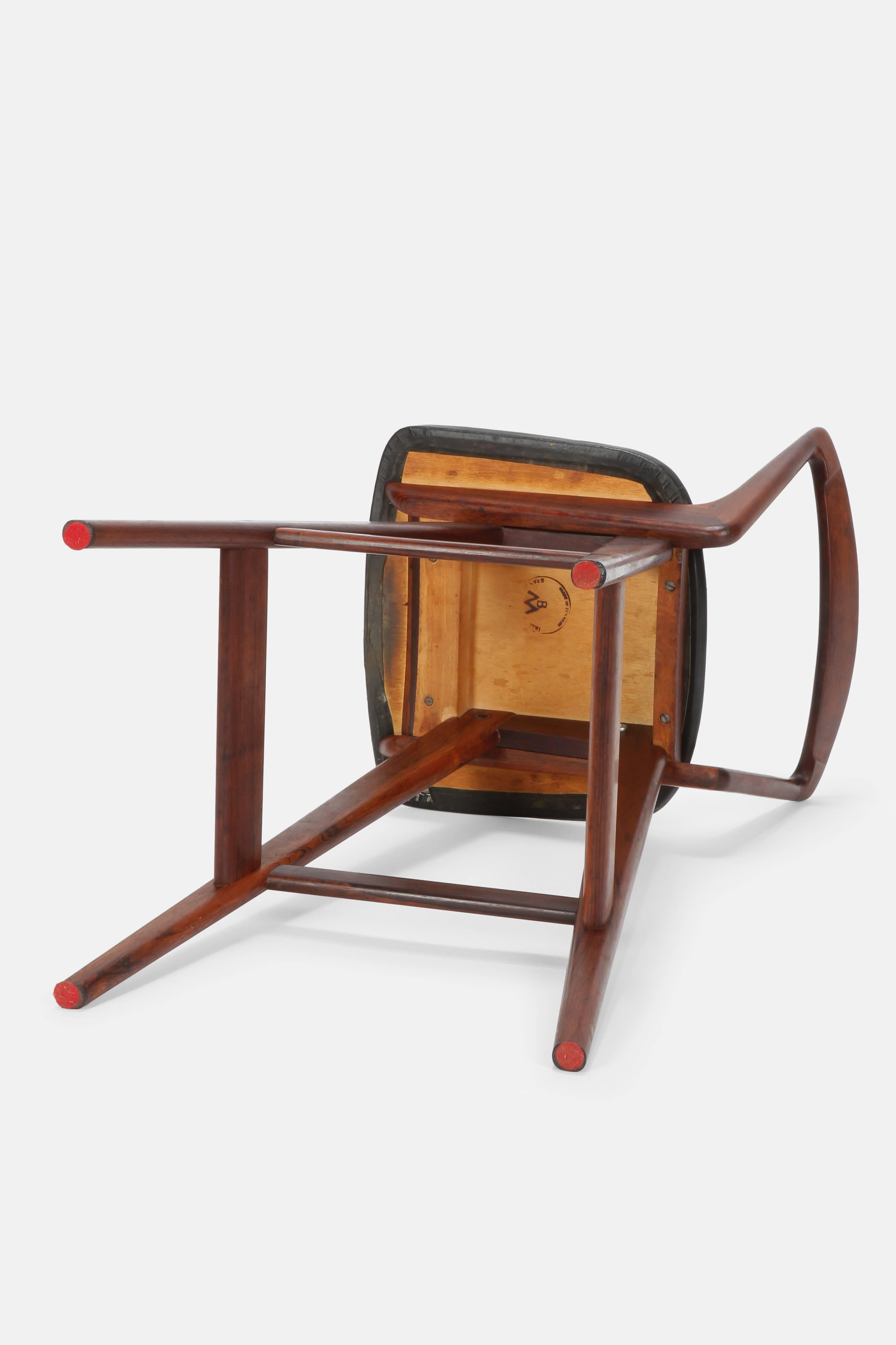 Henry Rosengren Hansen Bar Stools Brande Møbelindustri, 1960s at ...