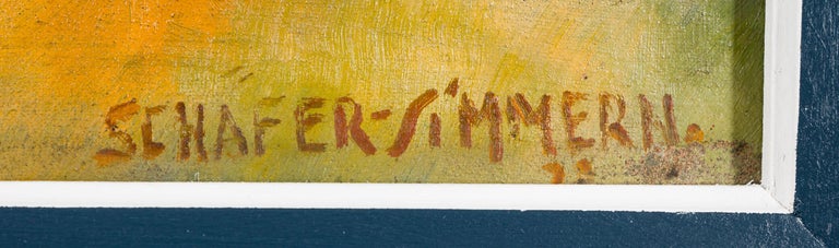 Henry Schaefer-Simmern - Häuser in einer Landschaft For Sale at 1stDibs