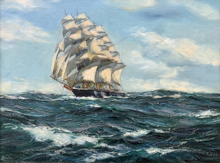Henry Scott - Clipper Ship - Seascape Marine Painting by Henry Scott ...
