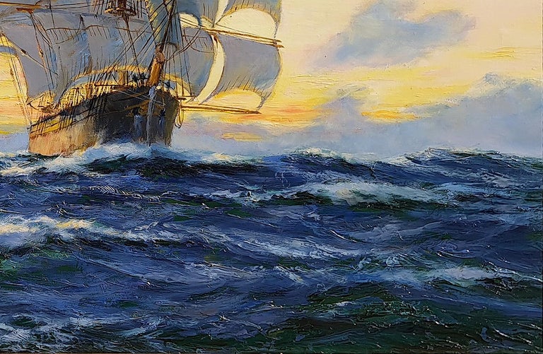 Henry Scott - Sunset, Western Pacific, 'Cutty Sark' Sailing For Sale at ...