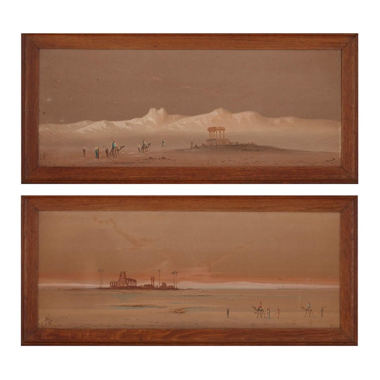Henry Stanton Lynton - Pair of Orientalist paintings of the Egyptian ...