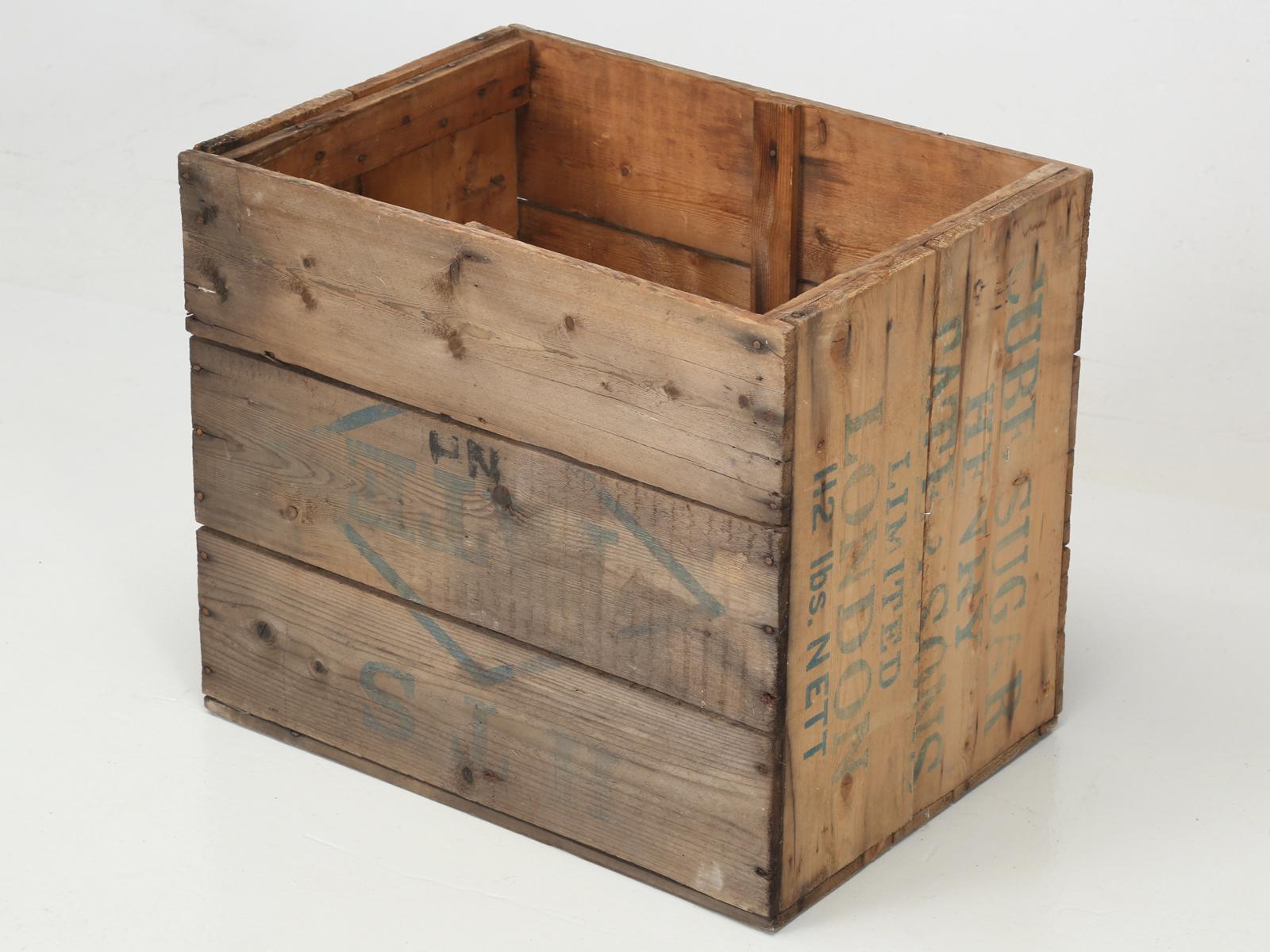 Henry Tate and Sons Ltd. London Sugar Cube Wooden Crate at 1stDibs