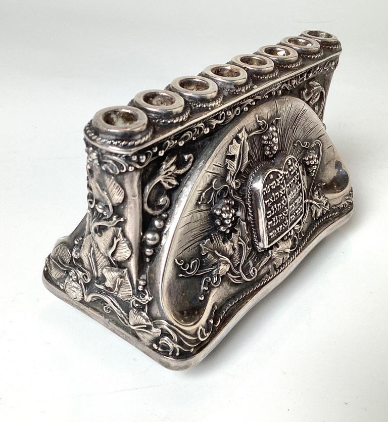 Henryk Winograd Silver Menorah For Sale at 1stDibs