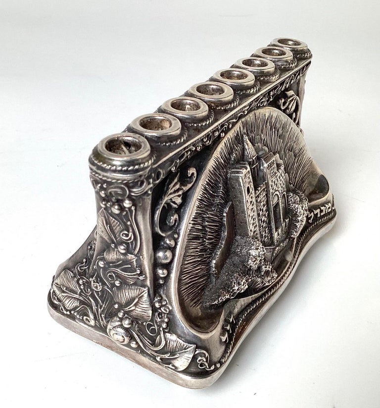 Henryk Winograd Silver Menorah For Sale at 1stDibs