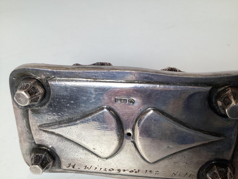 Henryk Winograd Silver Menorah For Sale at 1stDibs