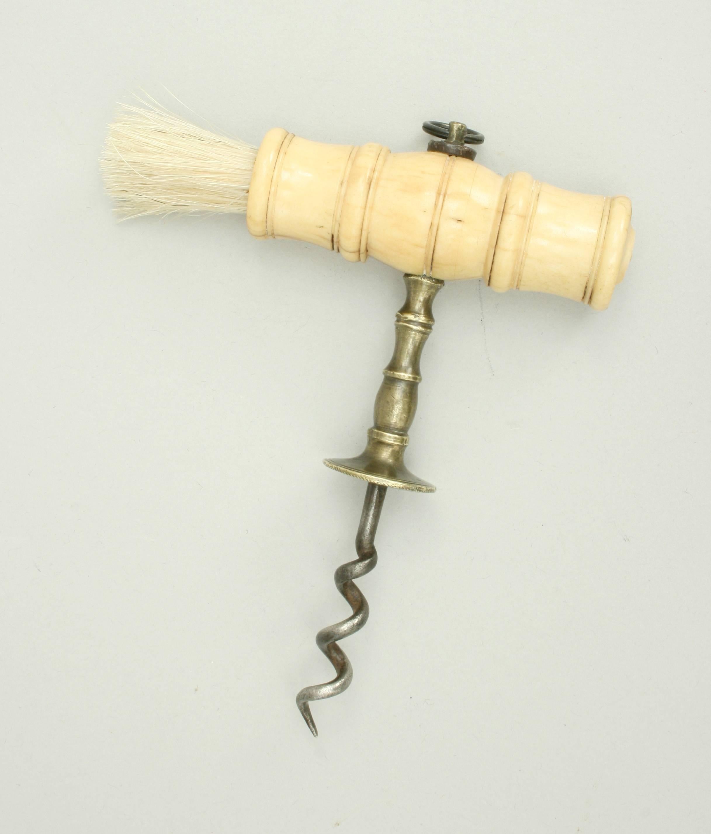Henshall Type Bone Handled Corkscrew at 1stDibs