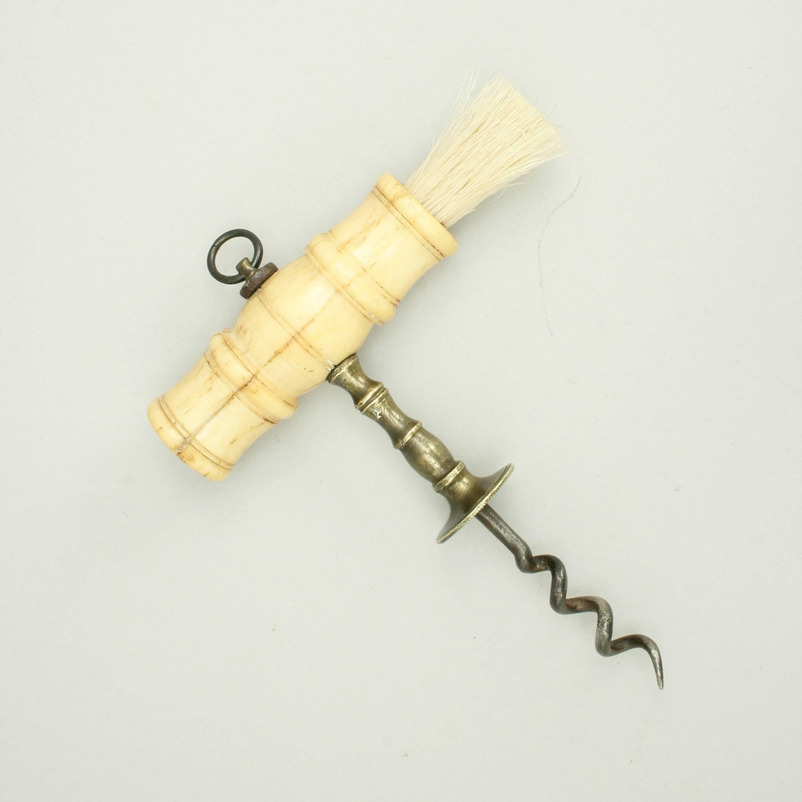 Henshall Type Bone Handled Corkscrew at 1stDibs