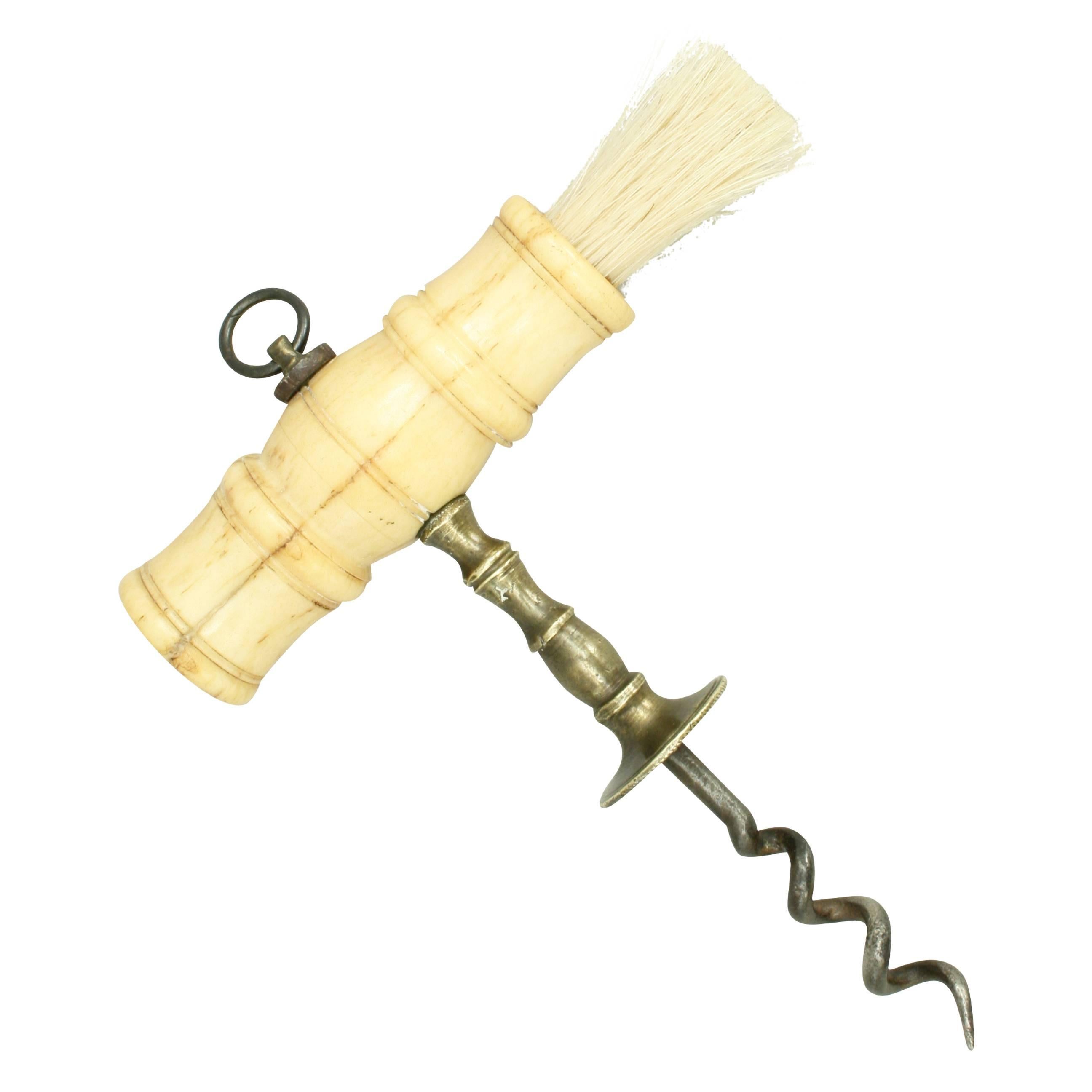 Henshall Type Bone Handled Corkscrew at 1stDibs
