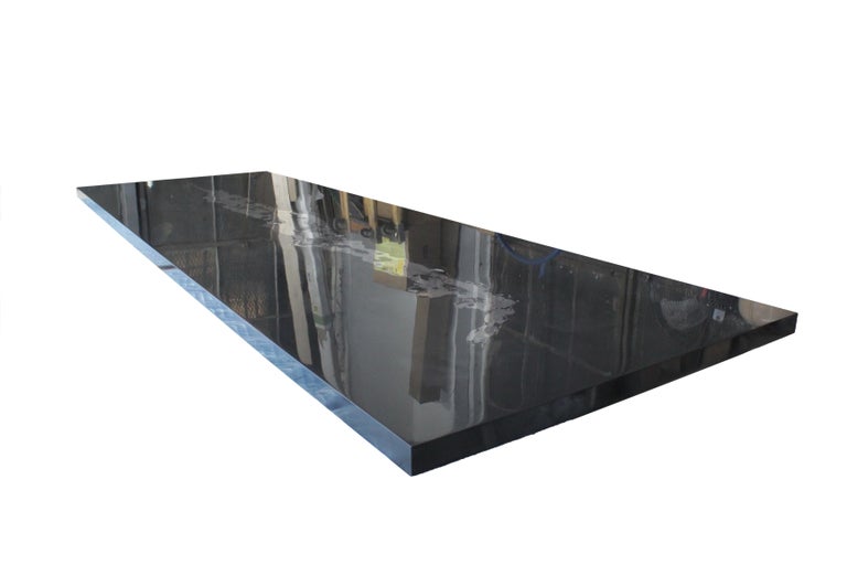 'Hephaestus II' Metal, Graphite Resin, Black Ash Dining Table ...