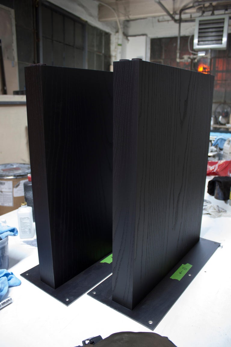 'Hephaestus II' Metal, Graphite Resin, Black Ash Dining Table ...