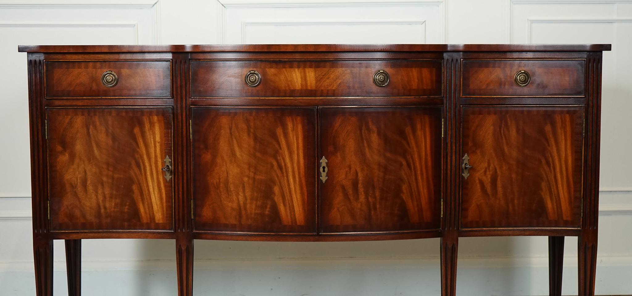 HEPPELWHiTE STYLE BEVAN FUNNELL FLAMED HARDWOOD BUFFET SIDEBOARD J1 For ...