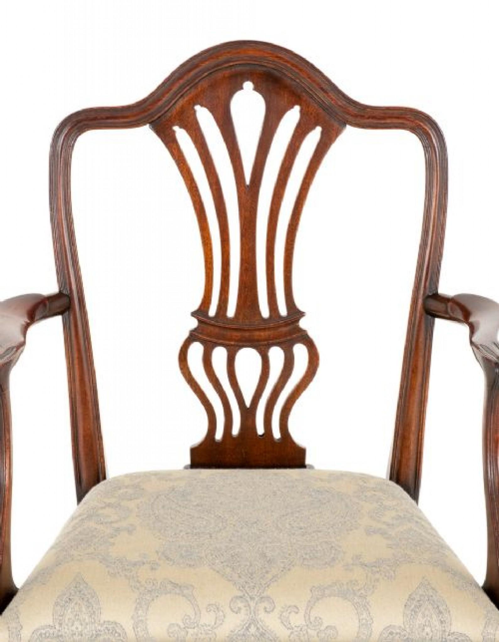 Hepplewhite Arm Chair Mahogany For Sale at 1stDibs