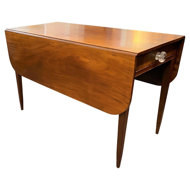 Hepplewhite Drop Leaf Table with Timothy Pickering Salem MA Provenance ...