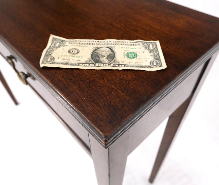 Hepplewhite Federal Style Antique Two Drawers Console Table at 1stDibs