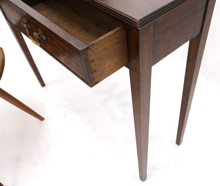 Hepplewhite Federal Style Antique Two Drawers Console Table at 1stDibs