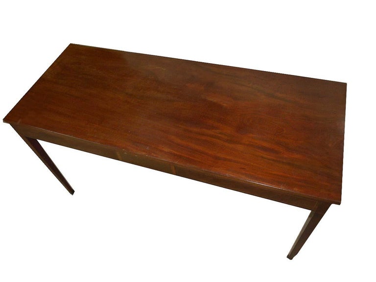Hepplewhite Mahogany Console Table For Sale at 1stDibs
