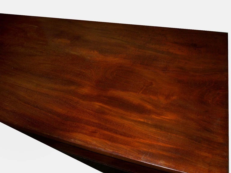 Hepplewhite Mahogany Console Table For Sale at 1stDibs