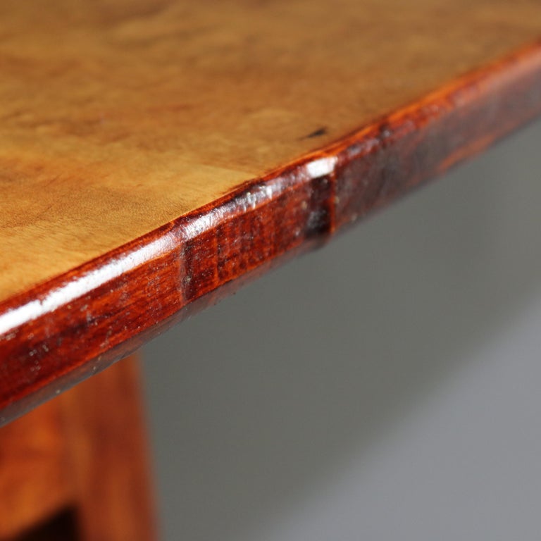 Hepplewhite Style Tiger and Birds Eye Maple Work Table, 20th Century at ...