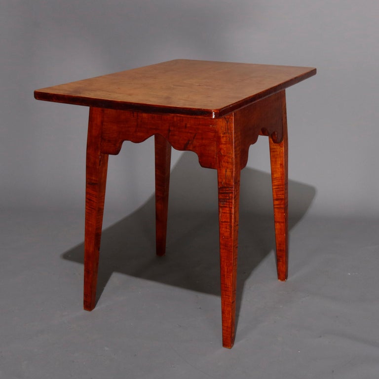Hepplewhite Style Tiger and Birds Eye Maple Work Table, 20th Century at ...
