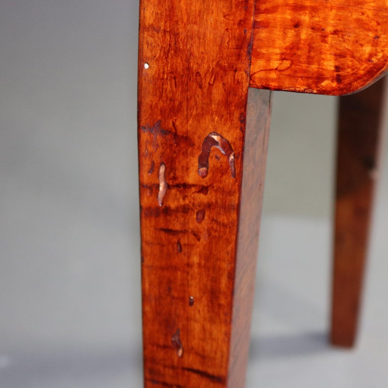 Hepplewhite Style Tiger and Birds Eye Maple Work Table, 20th Century at ...