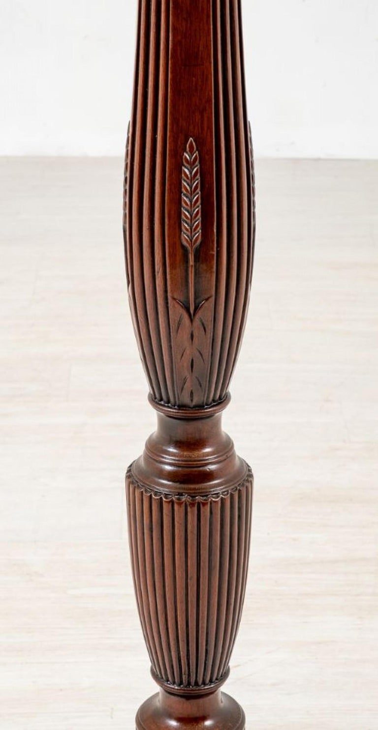 Hepplewhite Torchiere Mahogany Column Stand For Sale at 1stDibs
