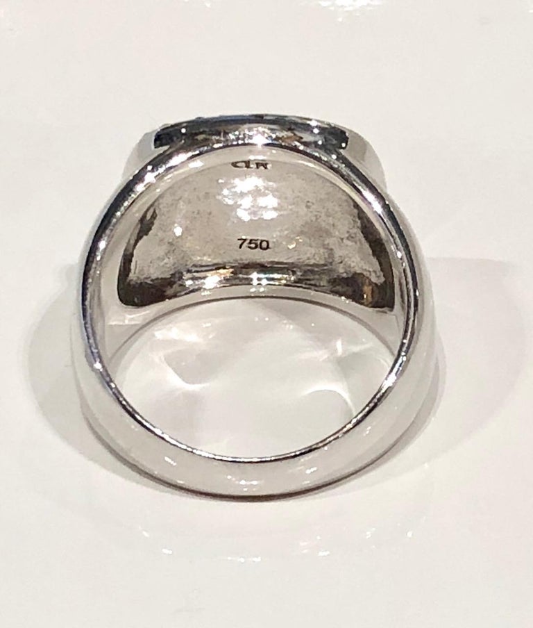 Heraldic Diamond and Ruby Signet Ring, by Martyn Lawrence Bullard For ...